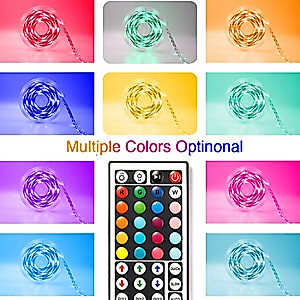 dalattin 65.6ft Led Lights for Bedroom Led Strip Lights Color Changing Lights with 44 Keys Remote,2 Rolls of 32.8ft