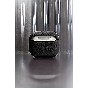 Tapper Black Leather / 18K Gold Plated Case for AirPods (3rd Generation)