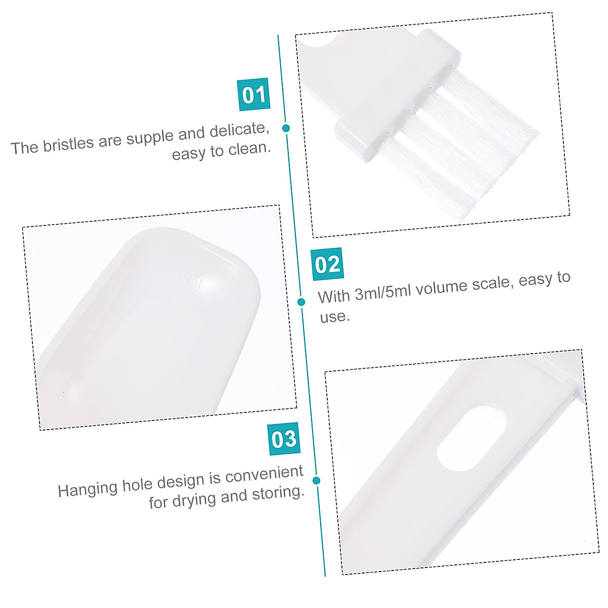 KICHOUSE 12pcs Grinder Cleaning Brush Tea Measuring Spoon Coffee Bean Grinder Coffee Machine Cleaning Brush Espresso Coffee Grinder Brush Coffee Beans Grinder Multi-purpose Scoop White Pp