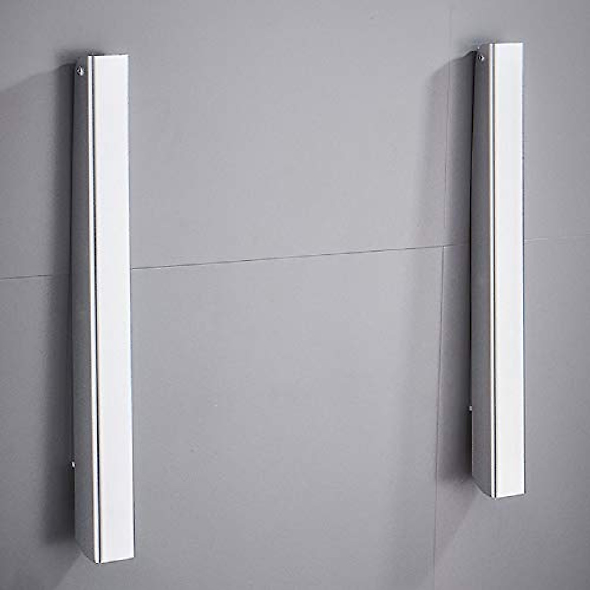 Luckystar Folding Stainless Steel Wall-Mounted Retractable Drying Rack, Aluminum and Silver Folding Drying Rack, Household Storage Box,Easy to Install