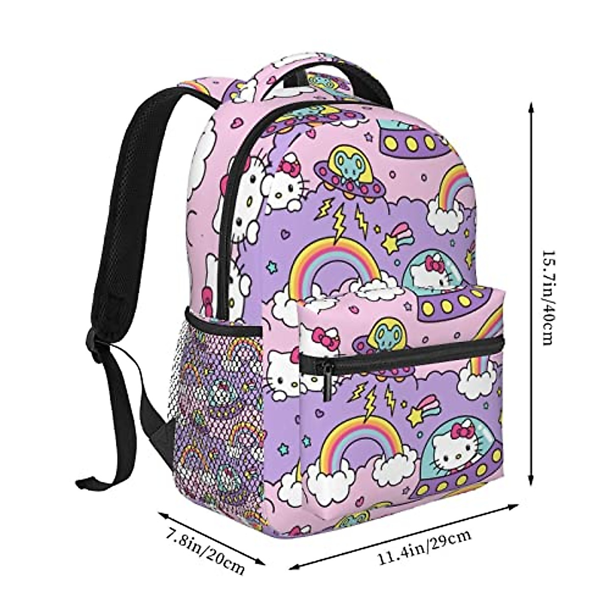 Kawaii Cat Backpack Shoulders Casual Daypack for Girl Adult