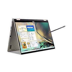 Acer Spin 5 Intel Evo Convertible Laptop | 14" 2560 x 1600 IPS Touch (425nit & 100% sRGB) | Intel Core i7-1260P | 16GB LPDDR5 | 1TB SSD | Killer WiFi 6E | Active Stylus | Windows 11 | SP514-51N-70LZ
