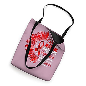 Know Your Status Red Ribbon Hiv & Aids Awareness Virus Day Tote Bag