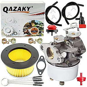 QAZAKY Adjustable Carburetor Compatible with Tecumseh 632107 632536 640084 640105 640299 HSK40 HSK50 HS50 HSSK40 HSSK50 HSSK55 LH195SA LH195SP OHSK110 OHSK120 OHSK125 3.5HP 4HP 5HP MTD Carb
