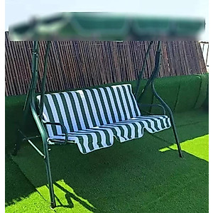ANSNAL Patio Swing Cushion Cover for 3 Seat Swing Chair, Waterproof Swing Seat Cover Dust Proof Replacement All Weather Swing Chair Protection