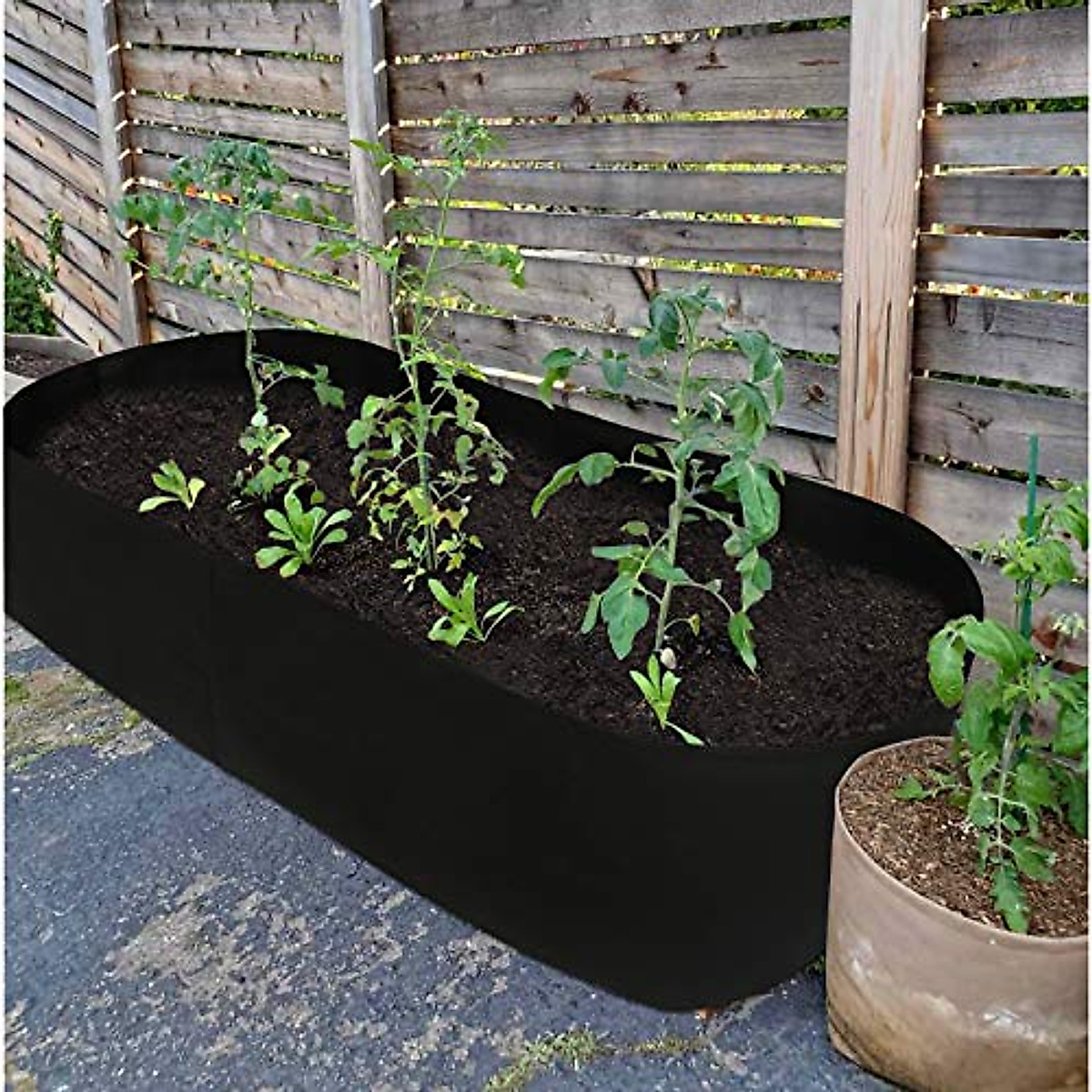 ACJRYO 2Pcs Fabric Raised Garden Beds,6X3 ft Rectangle Plant Grow Bags Herb Flower Vegetable Plants Bed Garden Grow Bags for Flowers Vegetables Plants