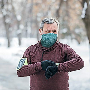 Neck Warmer Gaiter, Polar Fleece Ski Face Mask Cover for Winter Cold Weather & Keep Warm 2Pcs