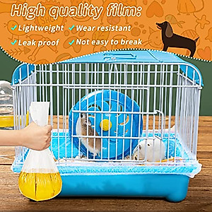 50 Pieces Cage Liners for Small Animals Disposable Hamster Tray Liner Clear Plastic Box Liner Leak Proof Guinea Pig Cage Liner Bag Litter Toilet Film for Rabbit Bunny Hamster Hedgehog Cage