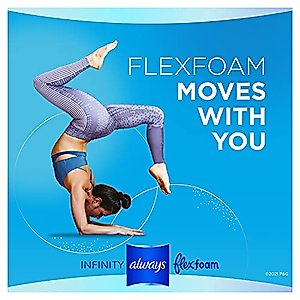 Always Infinity Pads, Size 1, Regular, 18 Count - Pack of 4 (72 Count Total)