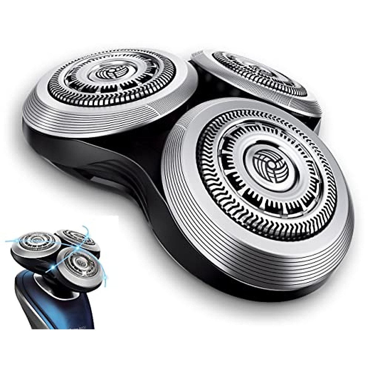 New Upgrade RQ12 PRO Replacement Head, for Philips Norelco RQ12 3D 1250X 1255X 1260X 1280X 1290X 8000X RQ10 Senso touch 3D Head Shaving Unit