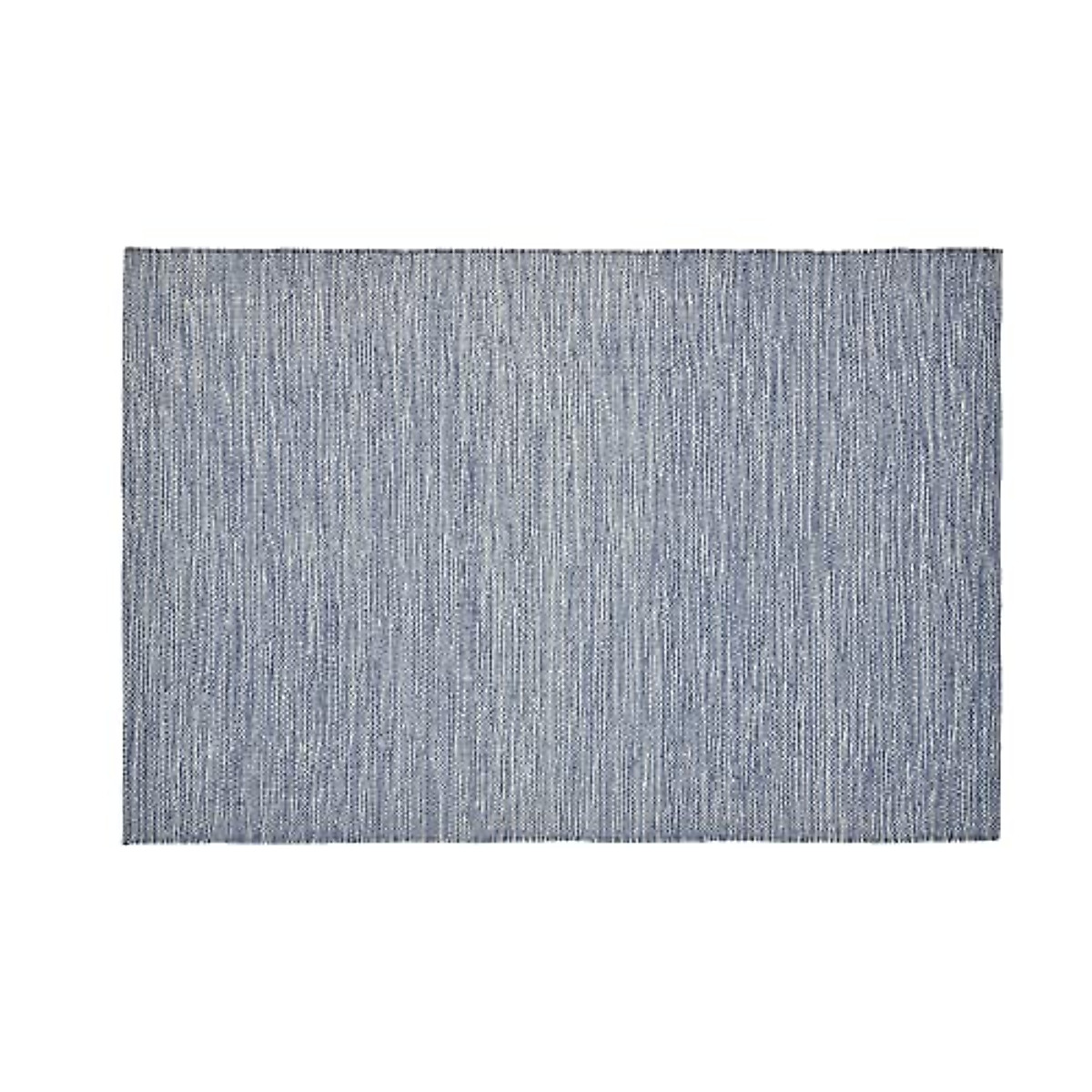 VCNY Home | Heathered Collection | Blue Flatweave Indoor/Outdoor Layering Rug, 24" x 36"