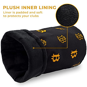 HODL 21 Bitcoin Golf Divot Repair Tool, All-Metal - Golf Accessories, Golf Club Driver Headcover- Premium Bitcoin Barrel Style