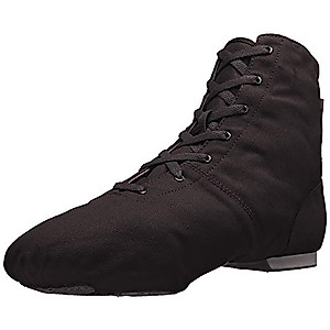 Sansha Soho Lace-Up Jazz Shoe,Black,5 M US Women's
