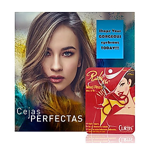 PROFESSIONAL Salon TWEEZERS with Easy Scissor Handle, The BEST PRECISION EYEBROW TWEEZERS Men/Women; PORTABLE Beauty Tools for Facial Hair, Ingrown Hair, Blackhead; Red 57RC; MADE IN MEXICO