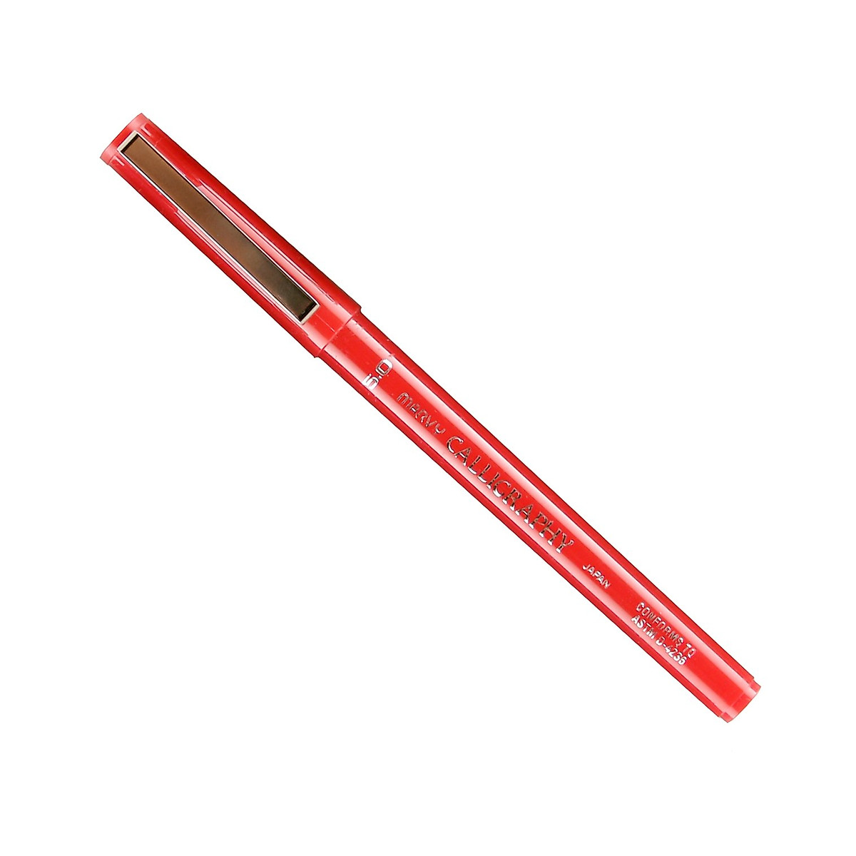 Uchida of America 6000B-C-2 Calligraphy Marker, 5.0mm, Red