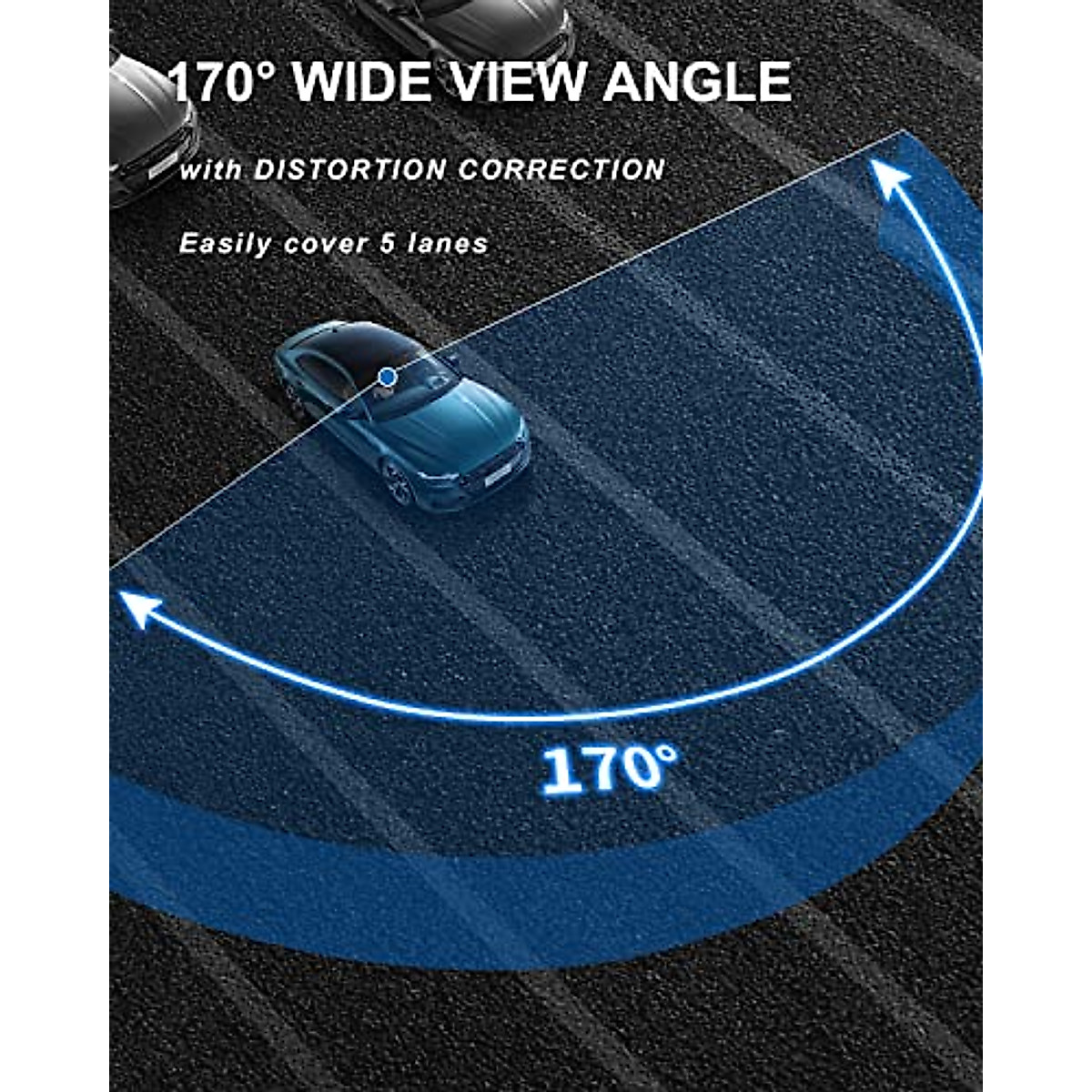 AX2V 2K Dash Cam for Cars with Super Night Vision, 170° Wide Angle, APP Control - Screenless 1600P OE Fit Dash Camera with WDR, G-Sensor, Loop Recording, Parking Mode, Built-in 32GB eMMC Storage