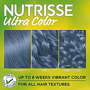 Garnier Hair Color Nutrisse Ultra Color Nourishing Creme, DN1 Light Cool Denim (Blue Orchid) Permanent Hair Dye, 2 Count (Packaging May Vary)
