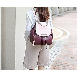 MKF Backpack Purse for Women & Girls – PU Leather Top Handle Bag Lady Fashion Travel Pocketbook – Roomy Daypack