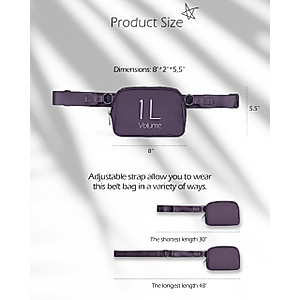 ODODOS Crossbody Bag with Adjustable Strap Small Shoulder Pouch for Workout Running Traveling Hiking, Navy Cosmos