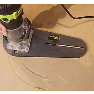 BTMIEY Circle Cutting Jig,Circle Cutting Jig for Electric Hand Trimmer Wood Router Woodworking (B)