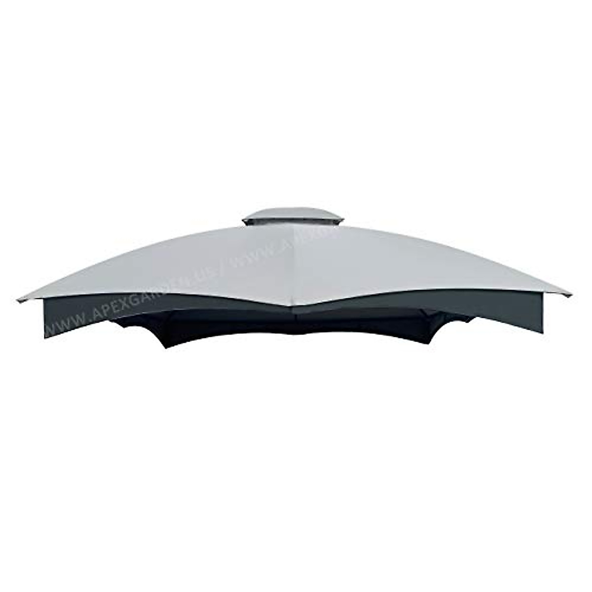 APEX GARDEN Replacement Canopy Top for Lowe's Allen Roth 10X12 Gazebo #GF-12S004B-1 (Grey)
