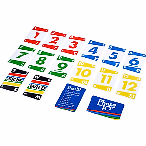 Mattel Games Phase 10 Card Game with 108 Cards, Great Game for Kids, Family or Adult Game Night, Ages 7 Years and Older