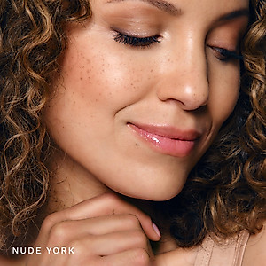 City Beauty City Lips Plumping Lip Gloss Nude York - High-Shine Gloss for Fuller, Younger-Looking Lips | Hydrating & Smoothing Lip Treatment Hyaluronic Acid