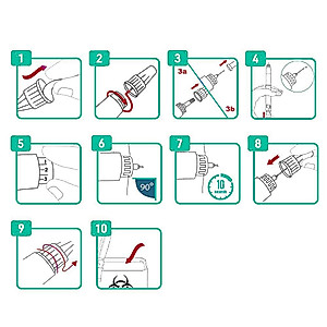 MediVena ONE-CARE Pen Needles 32G x 4 mm (5/32’’), 100/bx, Ultra-Thin for Comfortable Insulin Injection