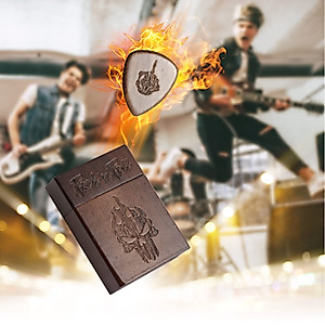 Guitar Pick Holder for Guitar Players, Fits 5-18 Guitar Picks, Unique Guitar Accessories Gifts for Musicians, Music Lovers, Rock and Roll, Cool Gifts for Him, Husband, Boyfriend, Teens