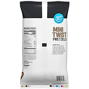Amazon Brand - Happy Belly Mini Twist Pretzels, 1 pound (Pack of 1)