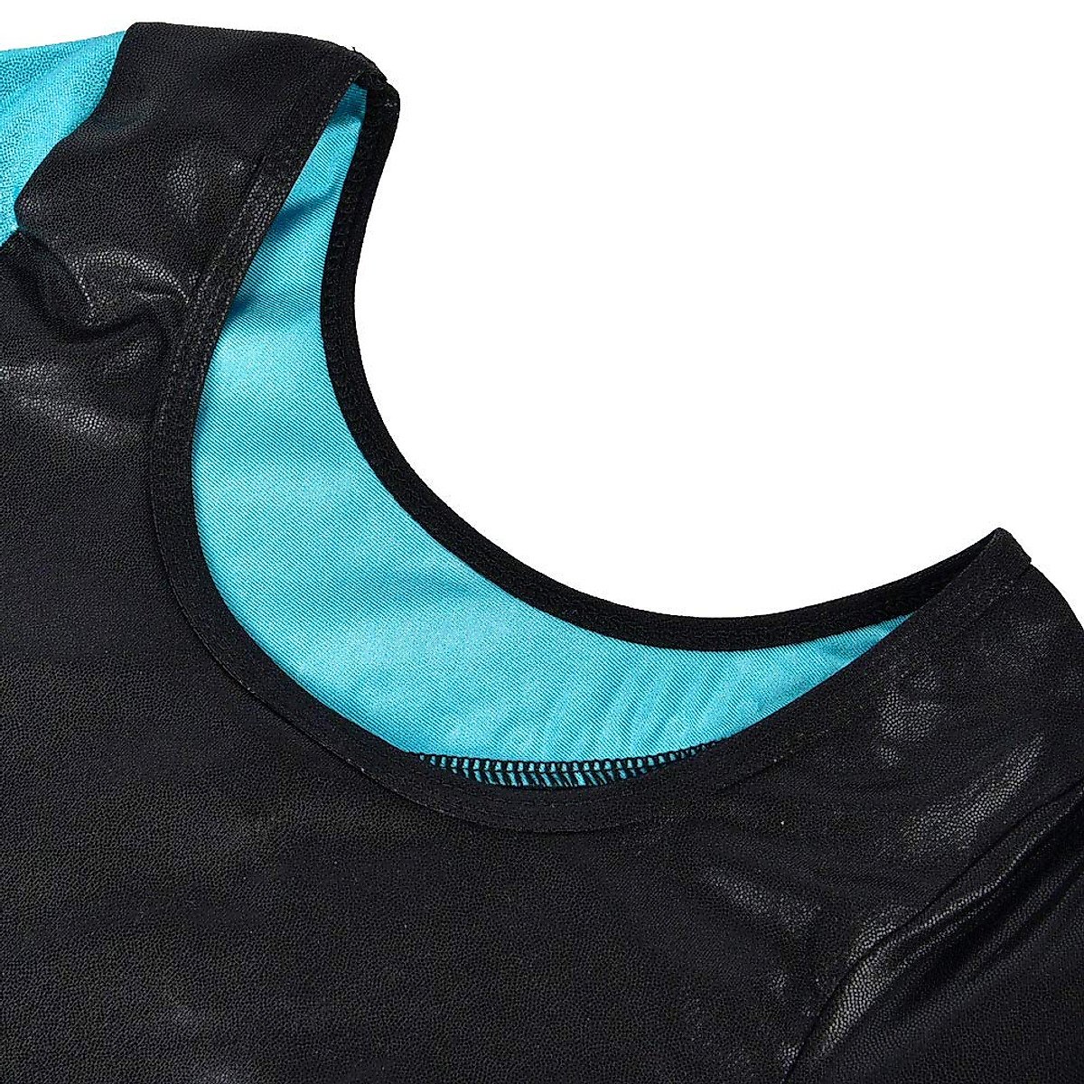 Happy Cherry Girls Dance Leotard Athletic Bodysuit Shiny Stripes Long Sleeve Dancing Unitards Ballet Biketard