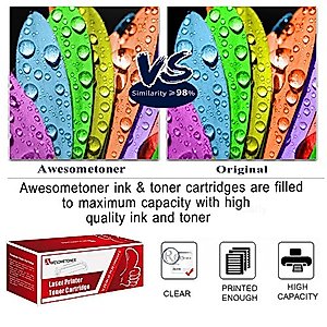 Awesometoner Compatible Replacement for P-Touch Brother TZe-325 (TZ325) use with GL100, PT200, PT1000, PT1000BM, PT1010, PT1010B, PT1010NB, PT1010R, PT1010S, PT1090 (White on Black, 2-Pack)