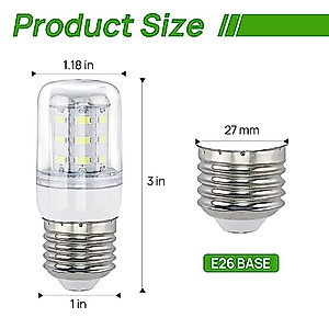 BOGDA 5304511738 LED Light Bulb Refrigerator Replace for PS12364857 AP6278388 4584444 KEI D34L, Refrigerator Freezer Light Bulb(3.5W 85V-265V White Light) Refrigerator Parts & Accessories