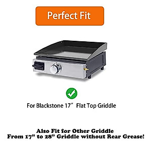 Petrirufun Universal Wind Guard and Griddle Warming Rack Set for Griddle From 16" to 28" without Hood, Wind Screen and Cooking Grid Griddle Parts for Blackstone 17“ and Other Griddle With Front Grease