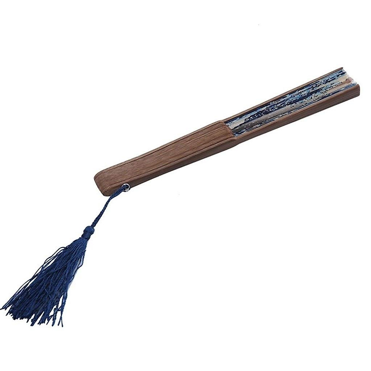 RAZZUM Decorative Folding Fans Hand Held Folding Fans Small Folding Fan Wooden Bamboo Home Wall Decoration Handmade Jewelry Wedding Party Gift Gift Hand Fan Fan