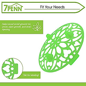 7Penn Watermelon Support Stand - 10pk Green Plastic Melon Cradle Supports for Watermelons, Pumpkins, Melons, and Squash