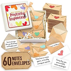 STOFINITY Positive Affirmation Cards for Women - Daily Inspirational Cards With Envelopes, Mini Encouragement Cards, Motivational Cards For Women, Appreciation Cards For Students,Lunch Positive Notes