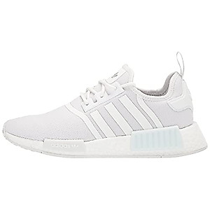 adidas Originals womens Nmd_r1's Sneaker, White/White/Silver Metallic, 7.5 US