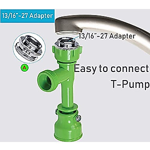 WHK Faucet to Hose Adapter,Multi-Thread Garden Hose Adapter,Kitchen Sink Faucet Adpater to Garden Hose,Brass Bathroom Aerator Adapter for Male to Male and Female to Male,Chrome,2-Pack (AxB)