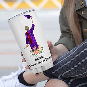 wowcugi Personalized Graduation Tumbler Behind All Your Memories Class Of 2024 Custom Cups with Lid 20oz 30oz Coffee Mugs Graduation Gifts Masters Tumblers for Men Women Graduating Daughter Son