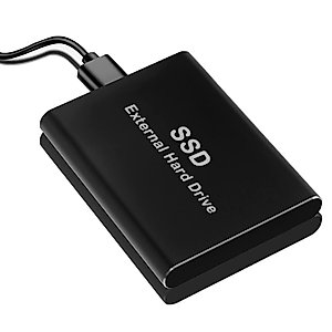 2TB External Hard Drive SSD，Portable External Solid State Drive 2TB-Reading Speeds up to 500Mb/s，USB 3.1 Type C SSD Compatible with Desktops,Laptops,PC, XS Windows