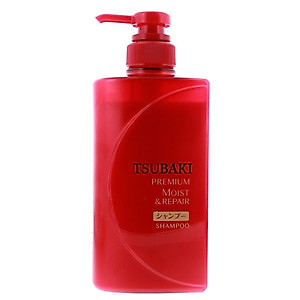 Tsubaki Premium Moist Shampoo 490ml - Daily repair damaged hair from the core. Restore moisture & shine down to the tips.