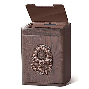 LXXSH Household Trash Can with Lid Retro Smart Induction Trash Can Creative Automatic Trash Can for Living Room Bedroom Office Trash can for Bedroom (Color : Style one, Size : 10l)