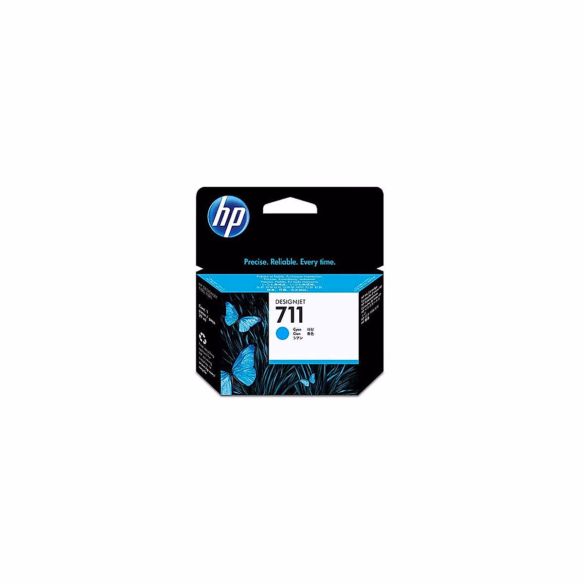 HP 711 Ink Cartridge Set Includes 80ml Black, 29ml Cyan,29ml Magenta,29ml Yellow
