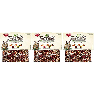 Kaytee 3 Pack of Food from The Wild Natural Snack, 2 Ounces Each, Foraging Treat for Hamsters, Gerbils, Rats and Mice