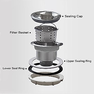 Outdoor Freestanding Stainless Steel Sink, Commercial Restaurant Kitchen Sink, Workbench Sink for Cafe Bar Hotel Garage Laundry Room Sturdy and Stable Easy to Assemble (Size : 47")