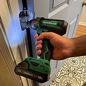Metabo HPT 18V MultiVolt Impact Driver Kit | 1/4-Inch Chuck | Cordless | 1-2.0Ah Li-Ion Battery w/Fuel Gauge | 1,328 in-lbs of Torque | 3,200 IPM | Lifetime Tool Warranty | WH18DFX