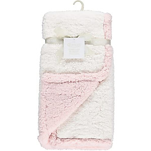 Graco Ultra-Soft and Luxurious Baby Blanket | 30x40 inch | Double Sided Sherpa with Sherpa Backing