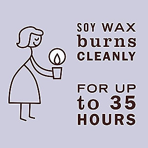 Mrs. Meyer's Soy Aromatherapy Candle, 35 Hour Burn Time, Made with Soy Wax and Essential Oils, Lavender, 7.2 oz