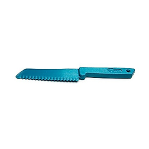 Fox Run Bakeware Buddy Knife, food grade safe plastic kitchen knife,1 x 8 x 0.5, Blue, 4-Inch Blade
